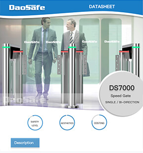 Speed Gate DS7000 - Global Security Turnstile Gates Supplier - Daosafe